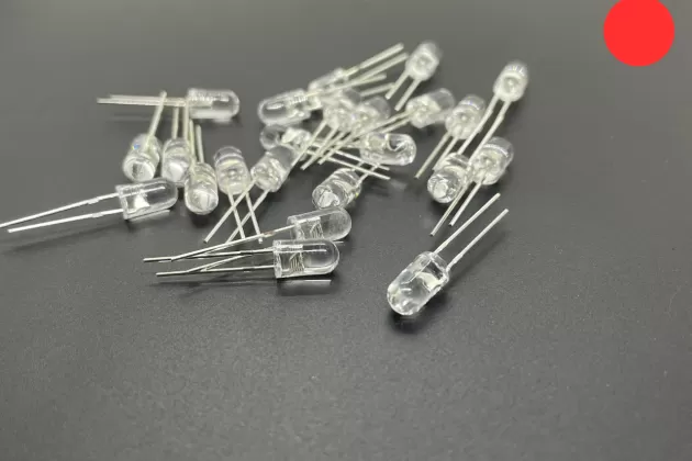 Led Đỏ Trong Suốt 5mm Chân Ngắn